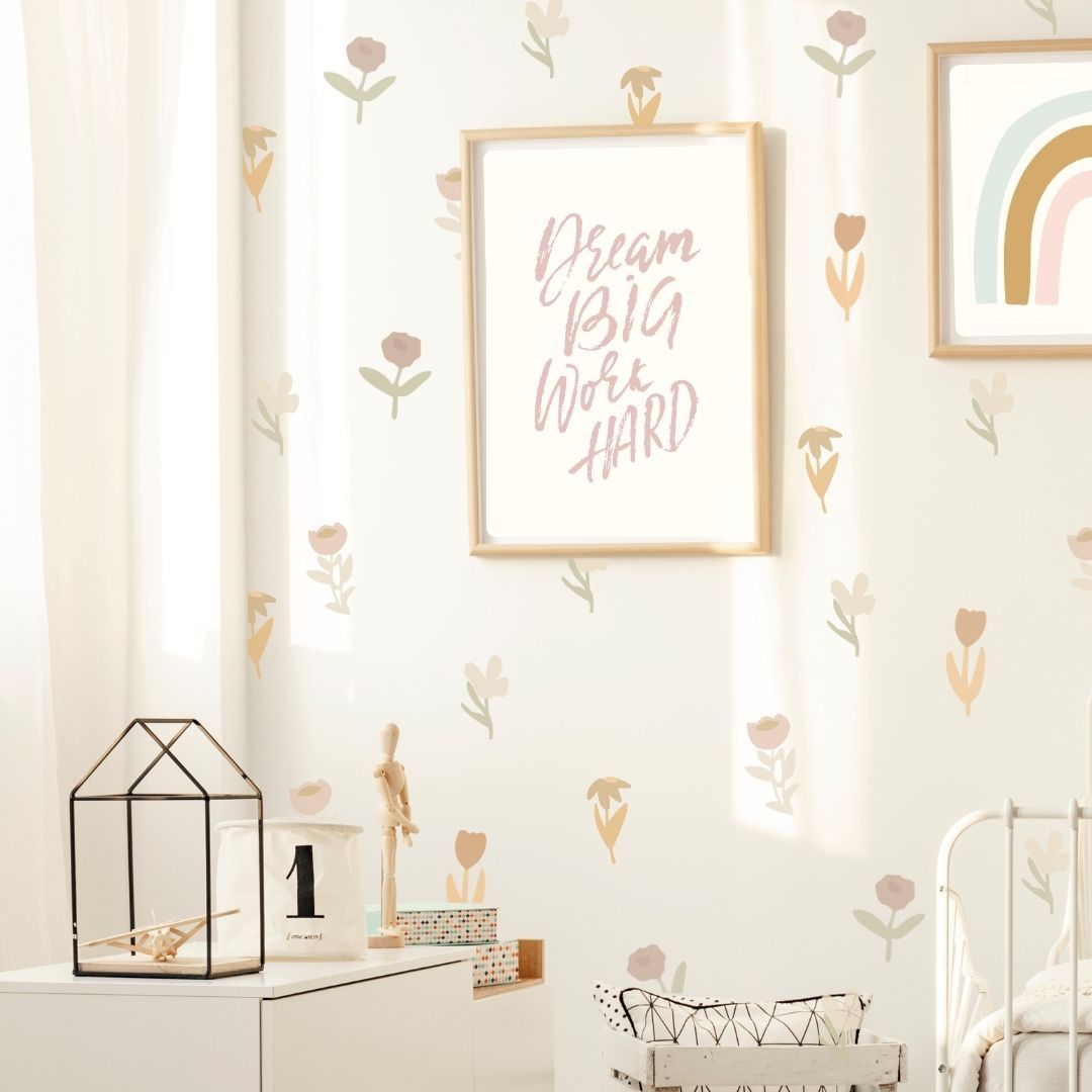 Garden flower wall decals | Linen Chest