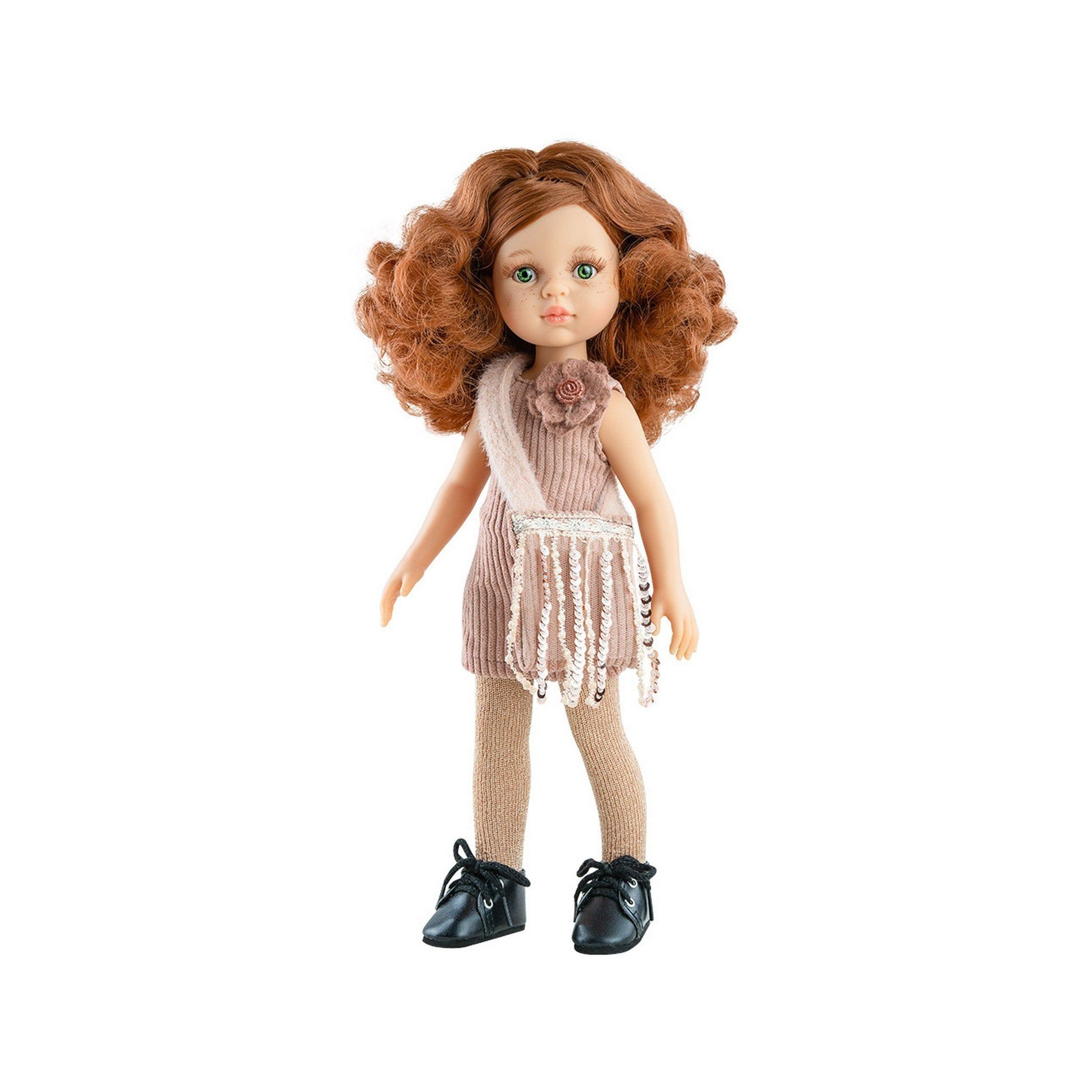 Paola Reina Las Amigas doll - Cristi with pink corduroy dress and ...