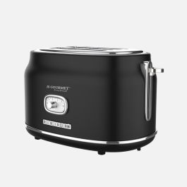 JS GOURMET Retro 2-Slice Toaster - Black Matte | Linen Chest
