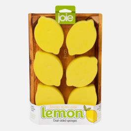 Dual-Sided Lemon Sponges - Pack of 6 | Linen Chest