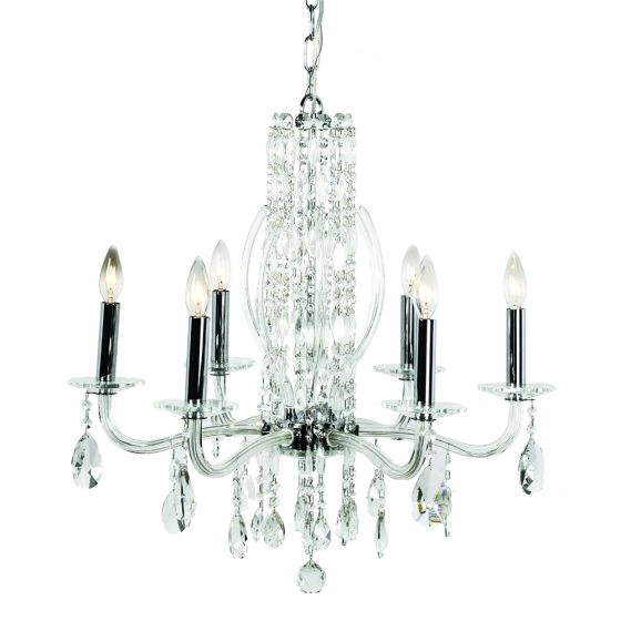 Candlestick Light with Crystal Center Piece | Linen Chest