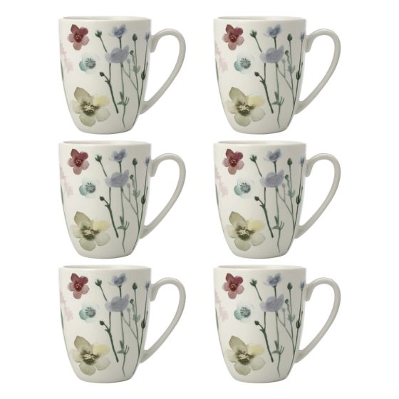 Set of 6 Wildwood Mugs by Maxwell & Williams (420 ml) | Linen Chest