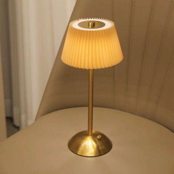 Lampe de Table Tactile La Boca - Or | Linen Chest