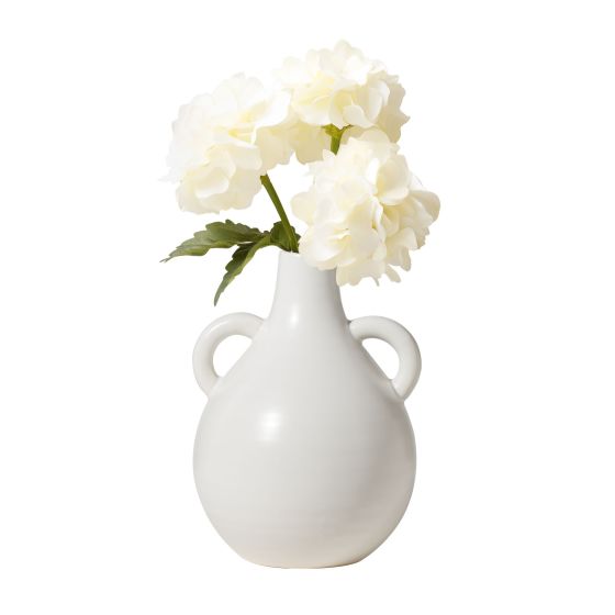 Torre & Tagus Capri Double Handle Vase, 7" - White | Linen Chest