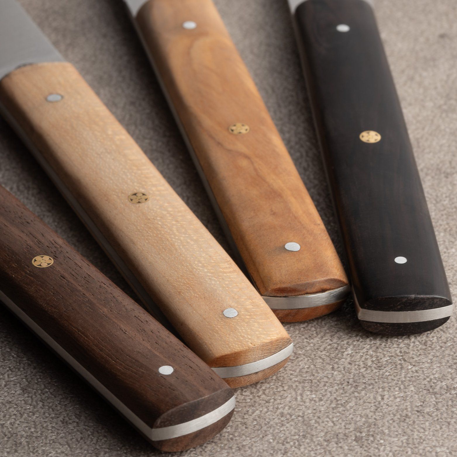 Hazaki Couteaux à steak, ensemble de 4 - Bois mixte | Linen Chest