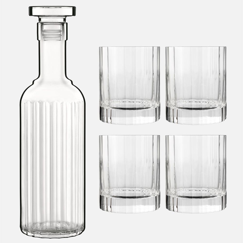 Bach 5-Piece Whisky Set by Luigi Bormioli | Linen Chest