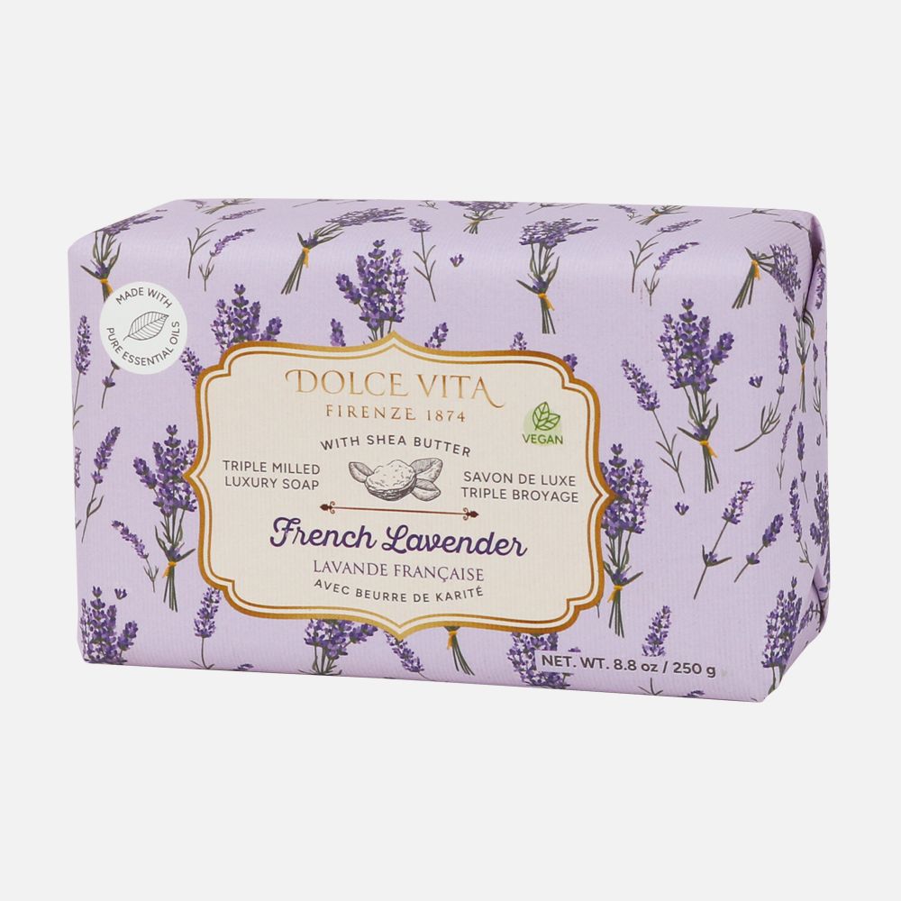 Dolce Vita Bar Soap, 250g - French Lavender | Linen Chest