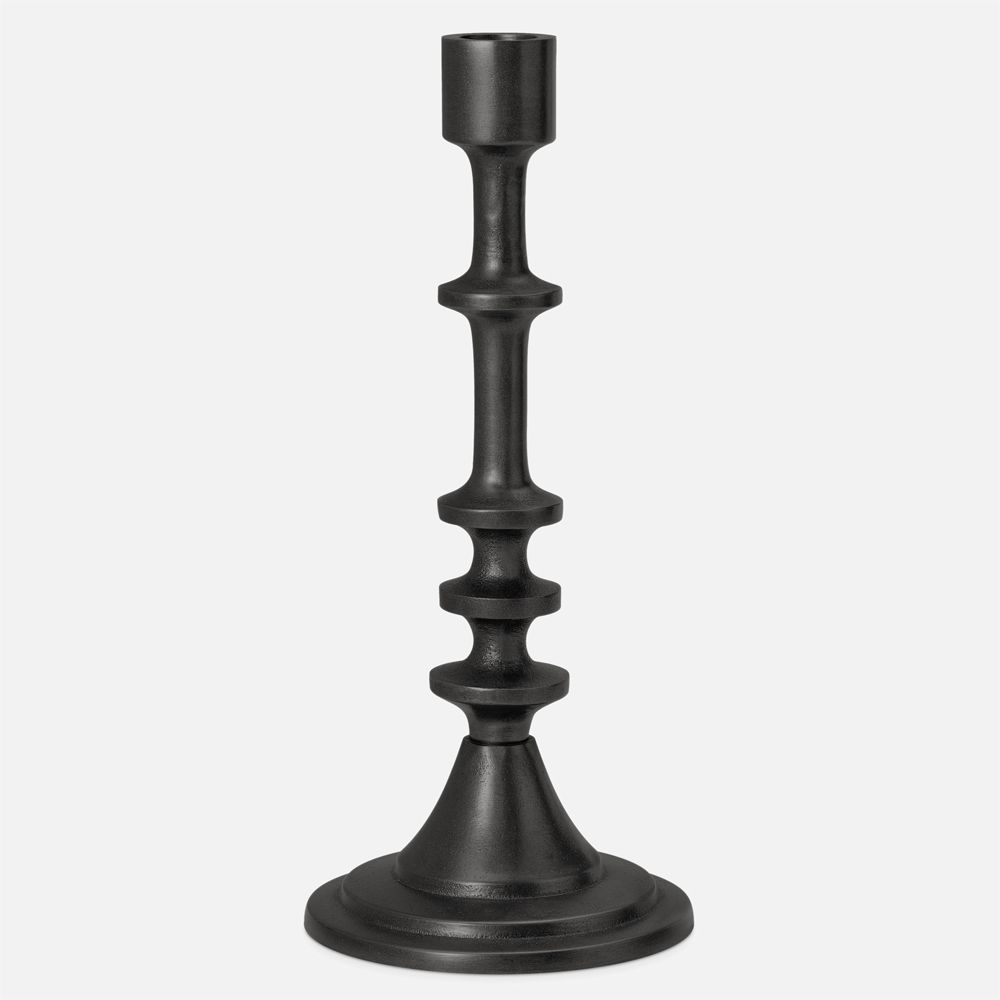 Torre & Tagus Bougeoir, 10 po - Noir | Linen Chest