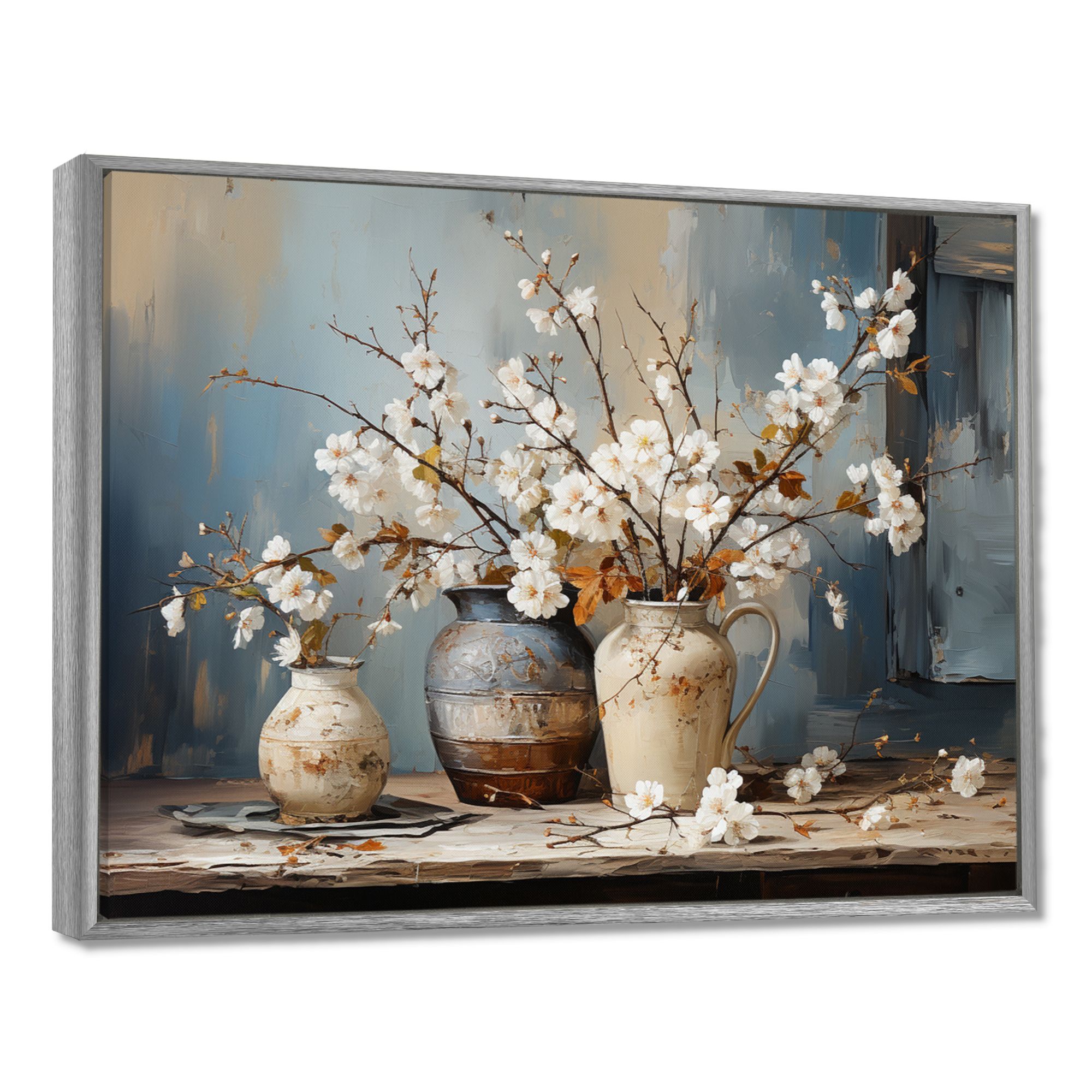 Still Life With Pottery and Flowers – Classic Modern Blend | Linen Chest