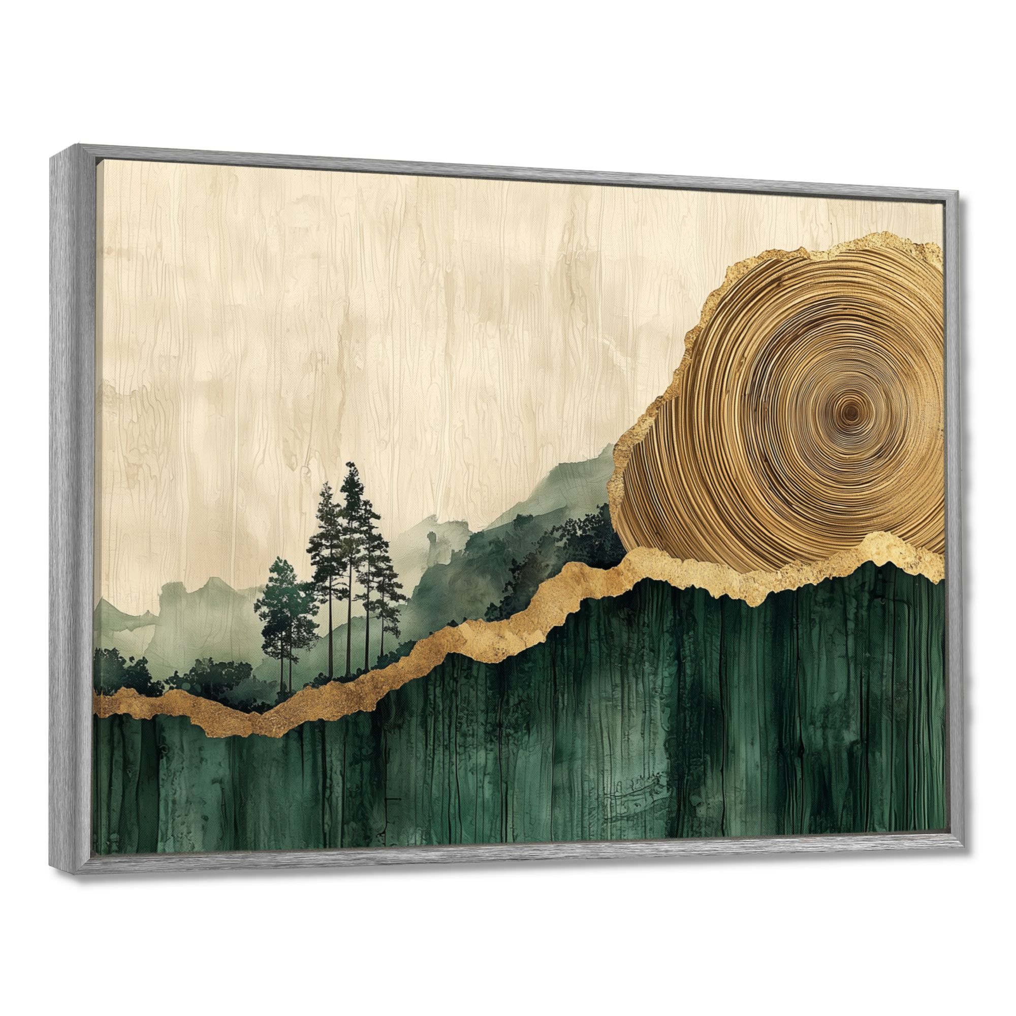 Forest Reflections – Pine Trees and Wooden Slide Art | Linen Chest