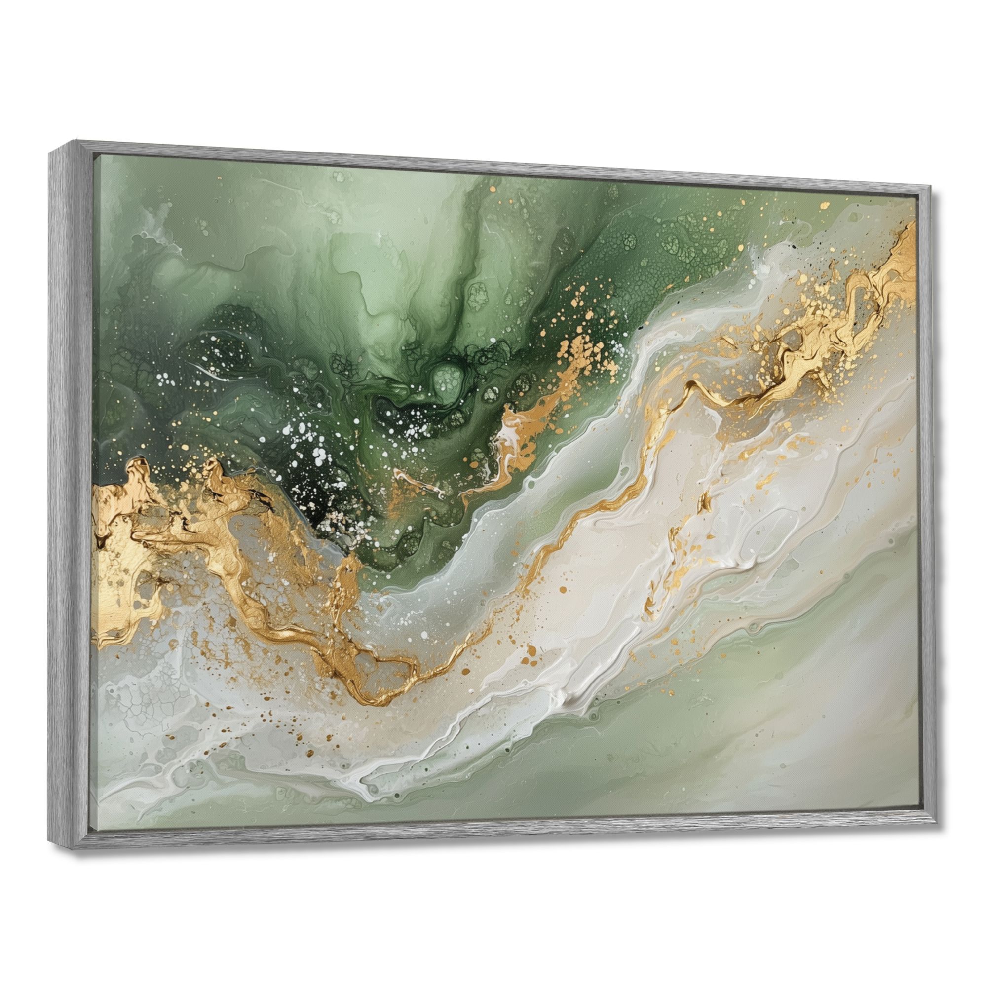 Emerald Pathways – Ephemeral Gemstone Landscape | Linen Chest