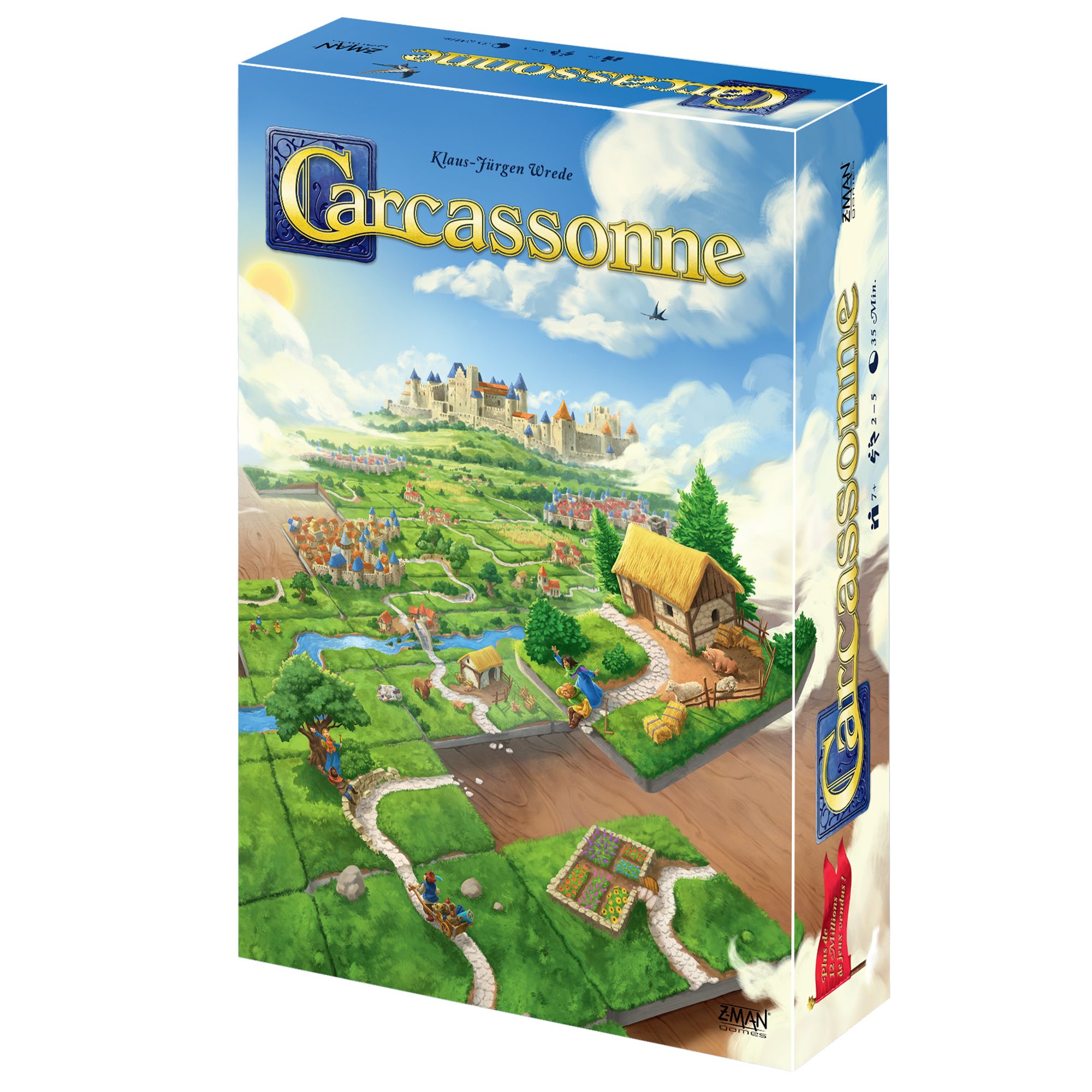 Carcassonne Board Game - French version | Linen Chest